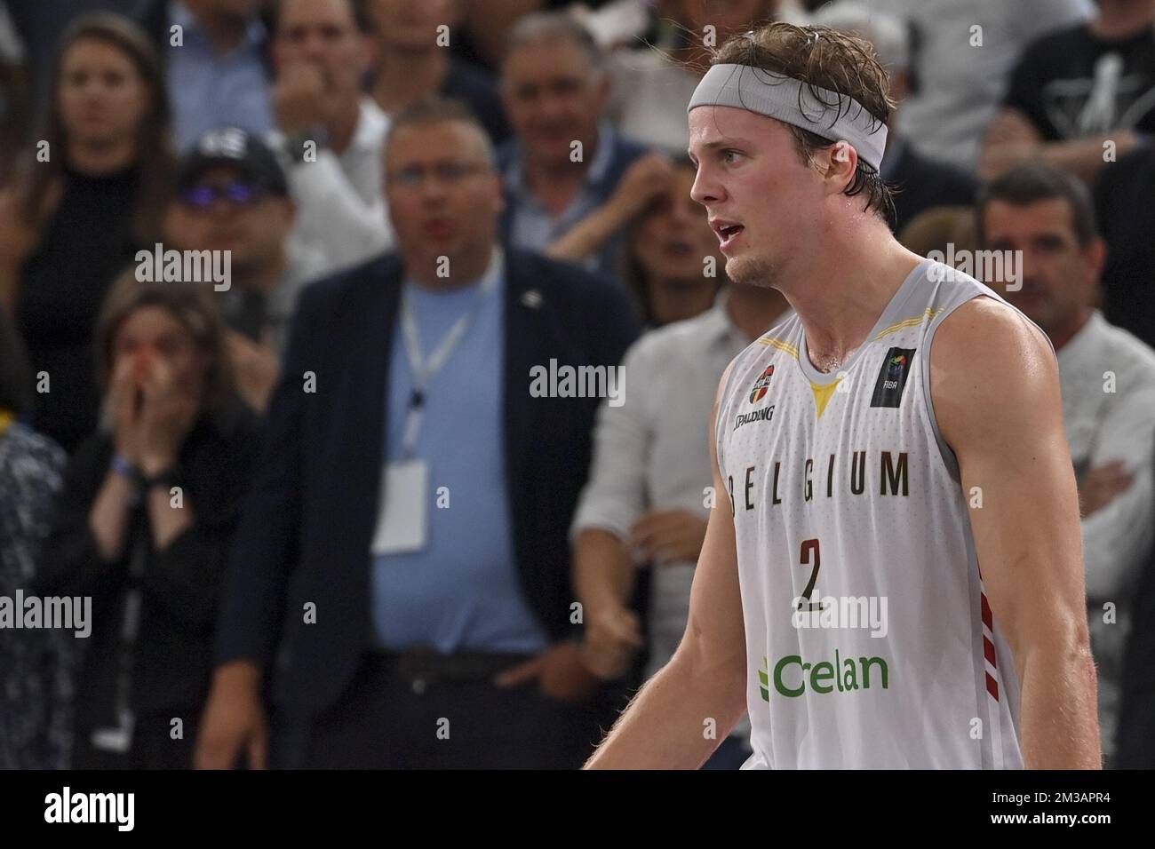 Belgium's Thibaut Vervoort pictured during a 3x3 basketball game ...