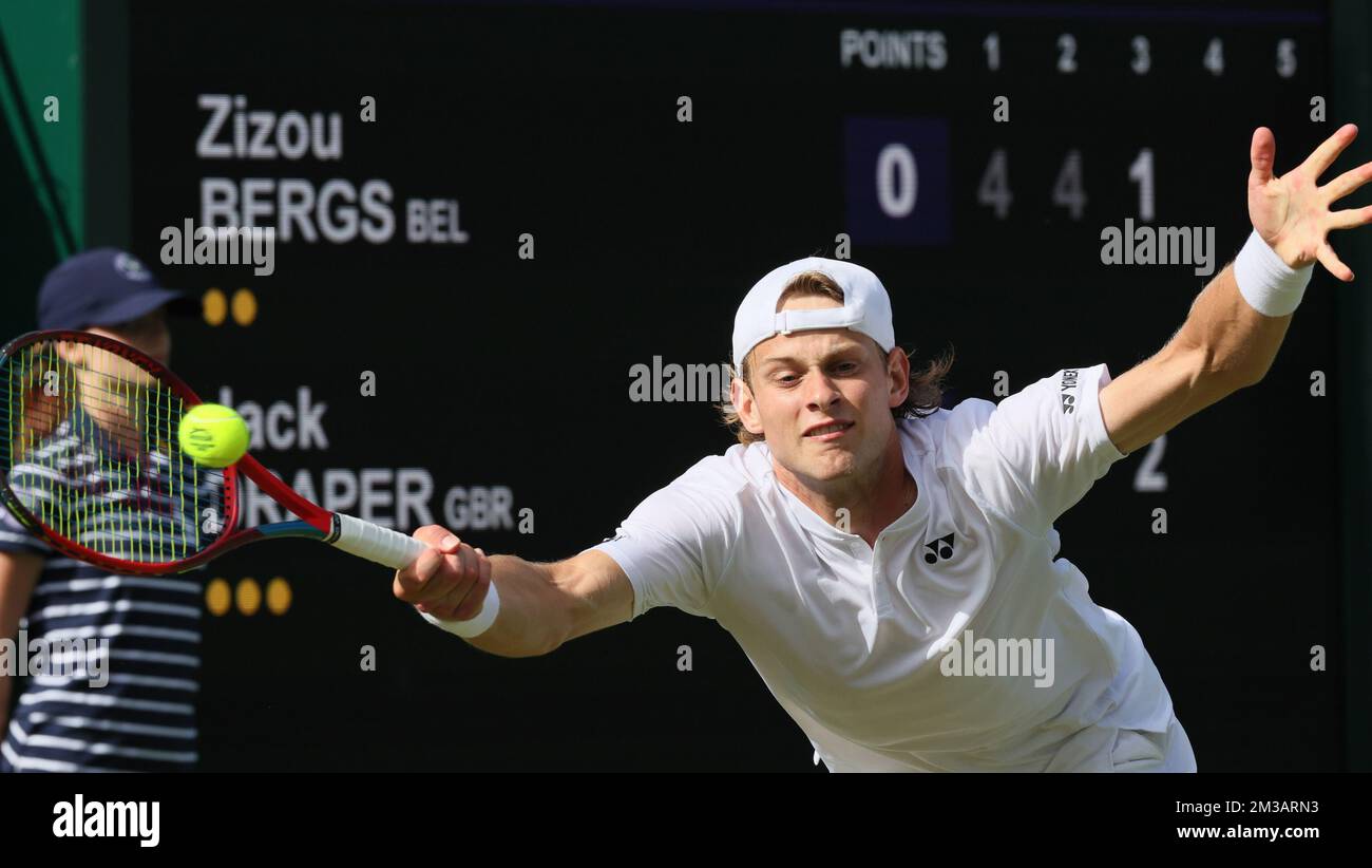 Belgian Zizou Bergs pictured in action during a first round game in the ...