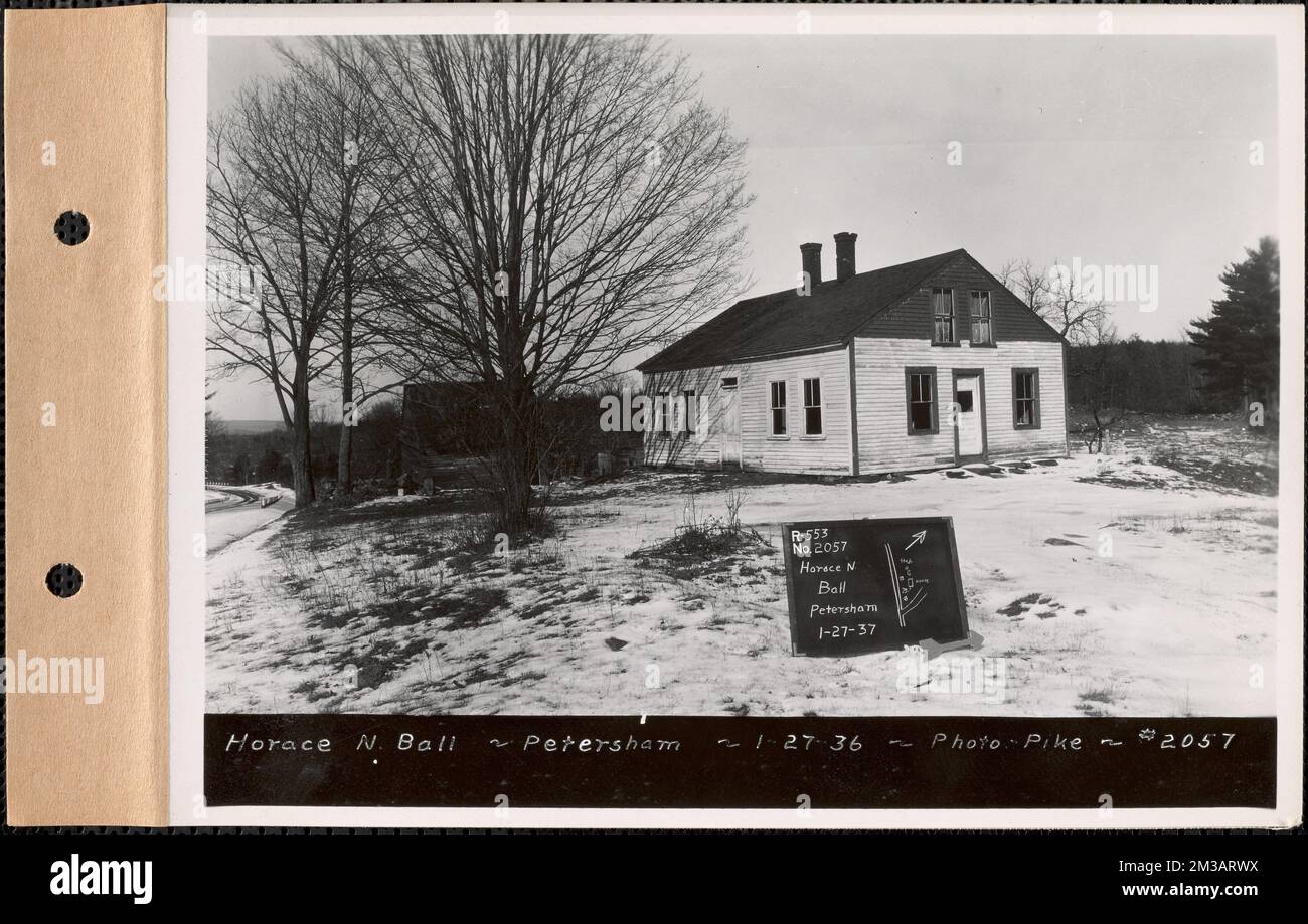 Horace N. Ball, house, Petersham, Mass., Jan. 27, 1937 : Parcel no. 552 ...