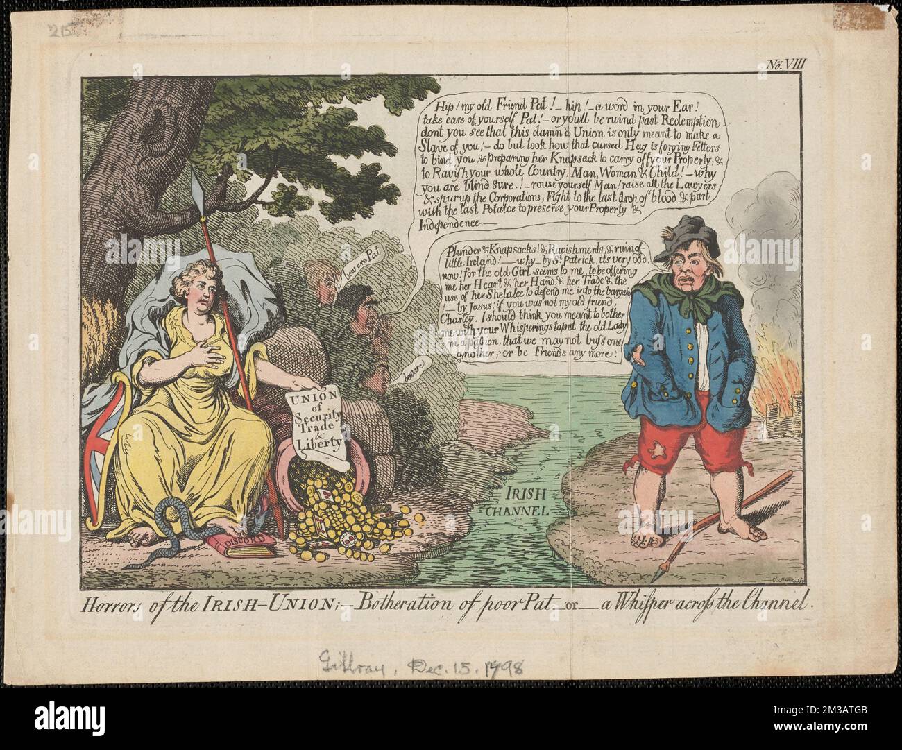 Horrors of the Irish-union. Botheration of poor Pat - or - a whisper ...
