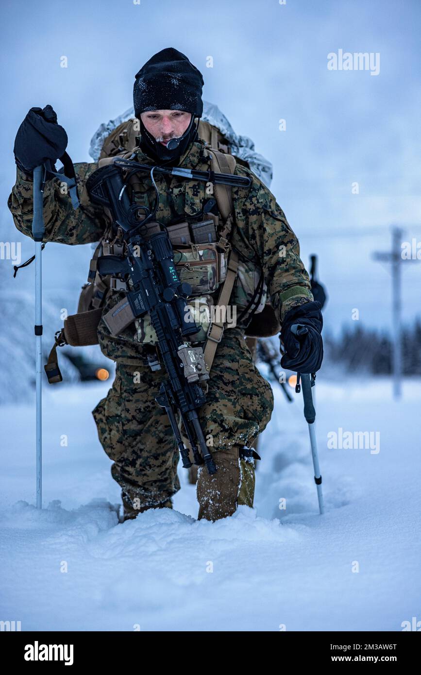 A U.S. Marine with 2d Reconnaissance Battalion, 2d Marine Division ...