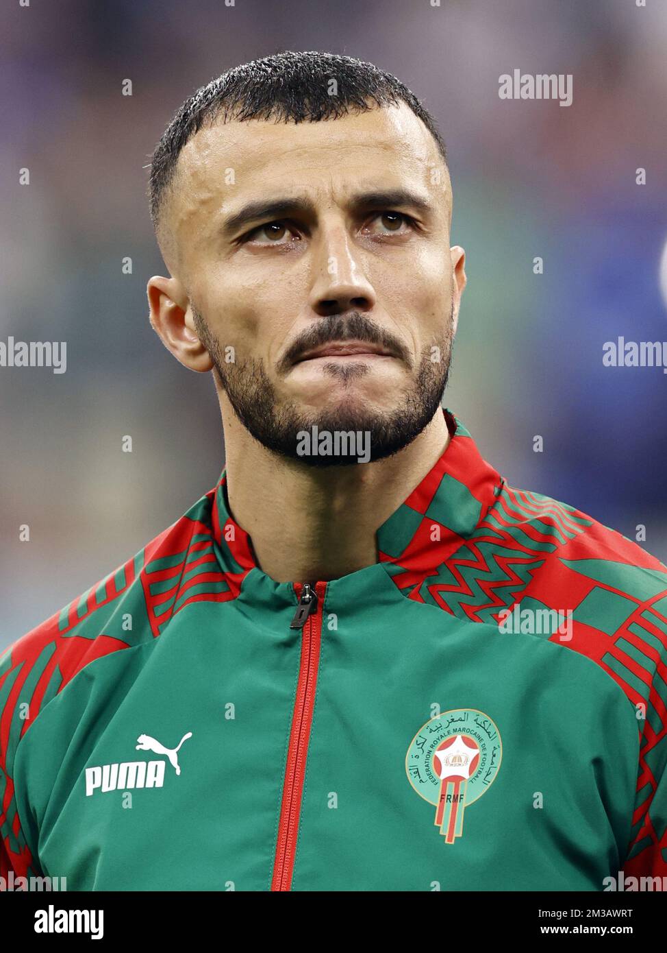 Al Khor, Qatar. 14th Dec, 2022. AL KHOR - Romain Saiss of Morocco ...