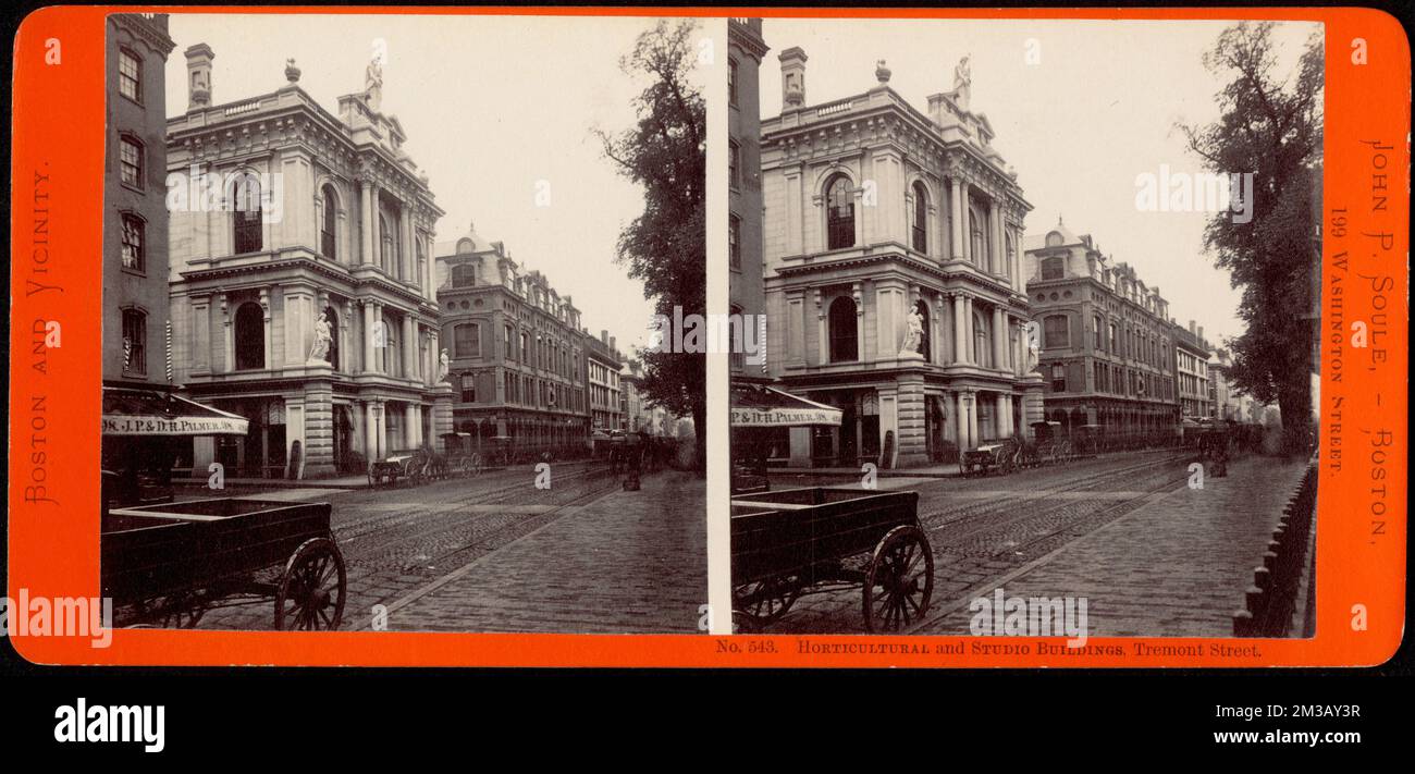 Horticultural and Studio buildings, Tremont Street , Cities & towns ...