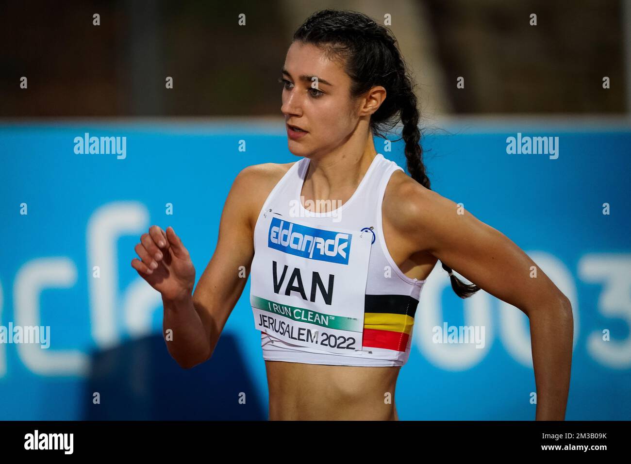 Nina Van Pelt pictured in action during the women's 800m race, at on ...