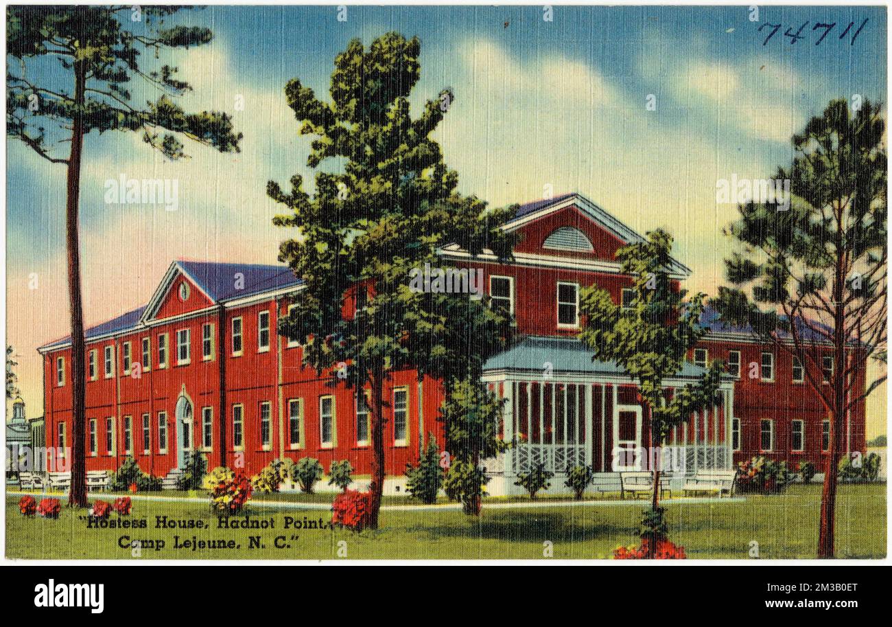 'Hostess House, Hadnot Point, Camp Lejeune, N. C.' , Military ...