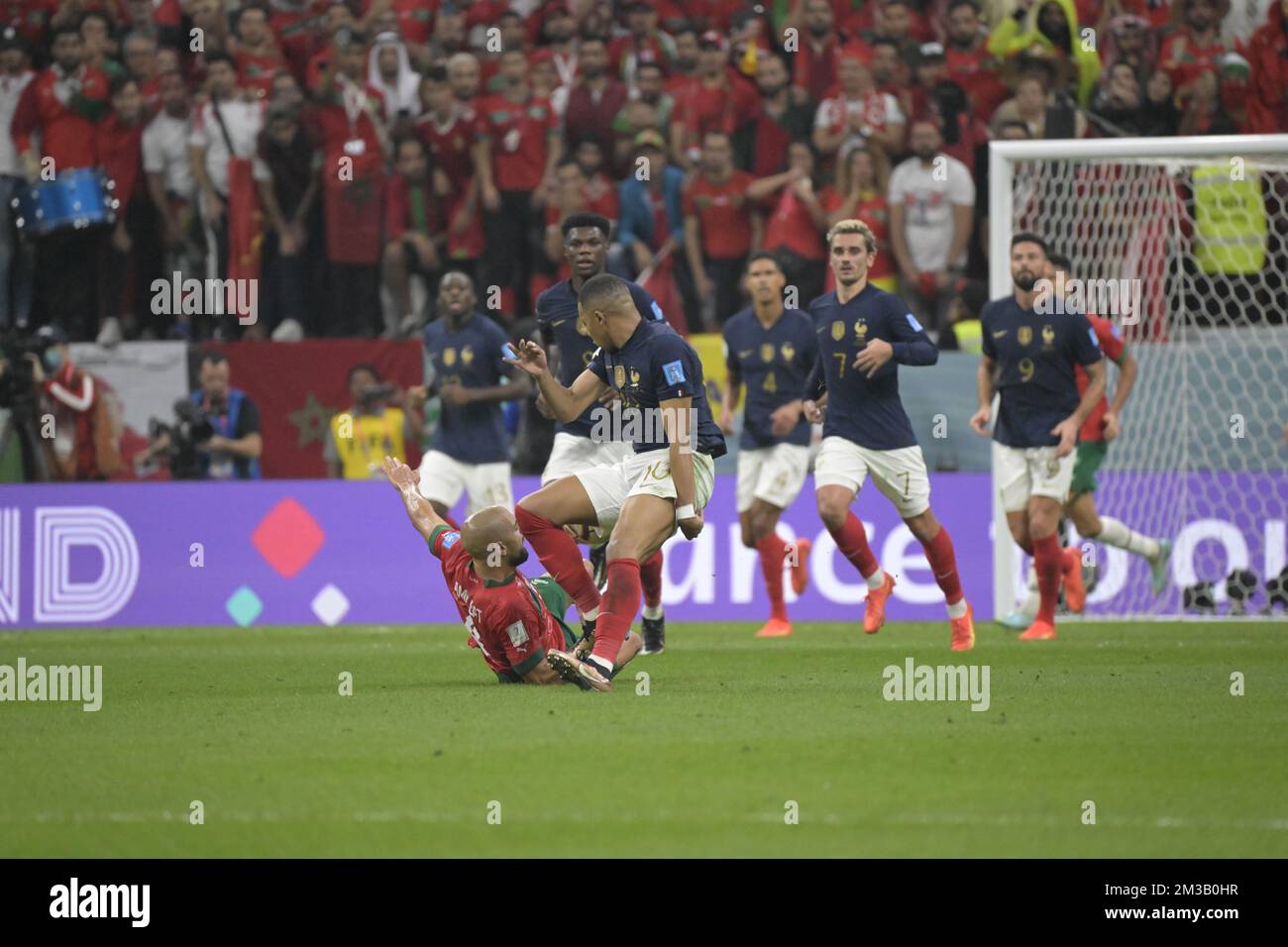 France v Morocco, FIFA World Cup 2022, Semi Final, Football, Al Bayt ...