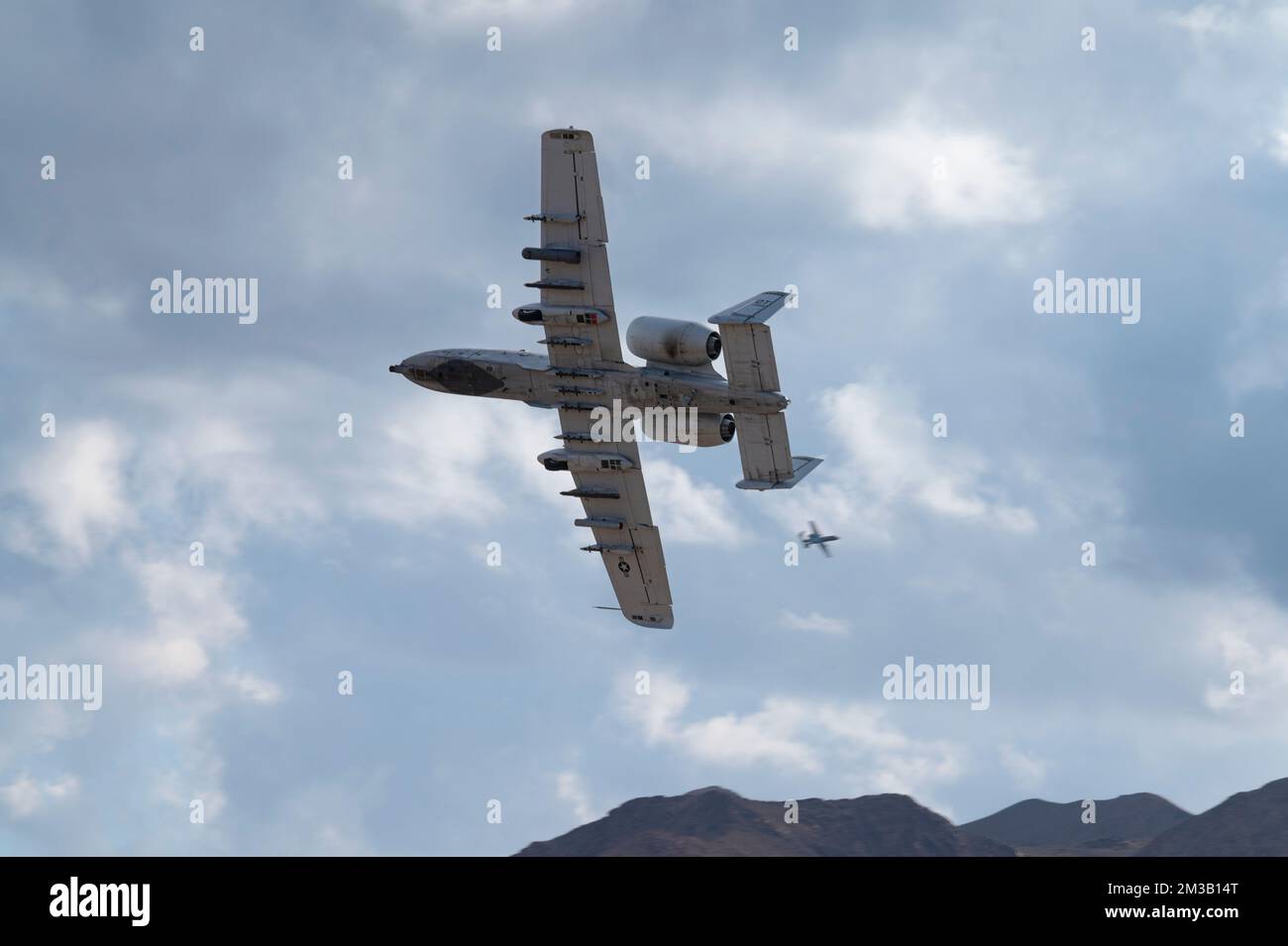 Two A-10 Thunderbolt II aircraft assigned to the 422nd Test and ...