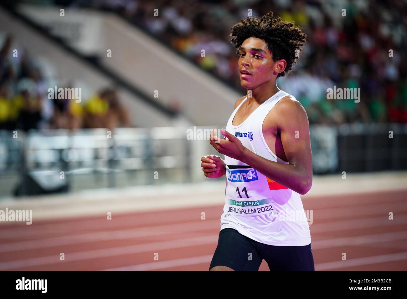 Belgian Dai Keita pictured in action during day four of the European ...