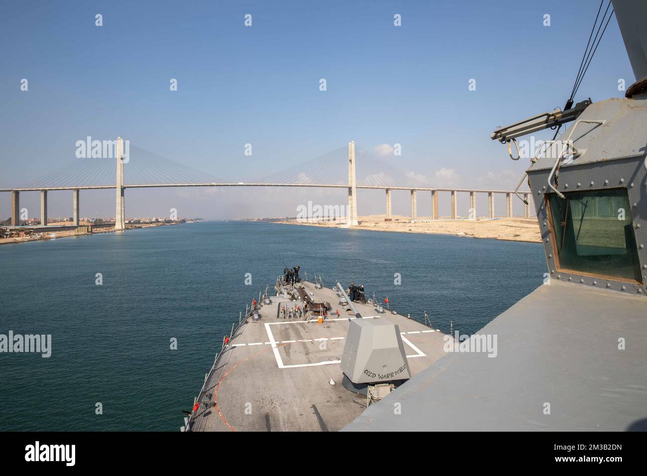 221213-N-EH998-1030 SUEZ CANAL (Dec. 13, 2022) Guided-missile destroyer ...