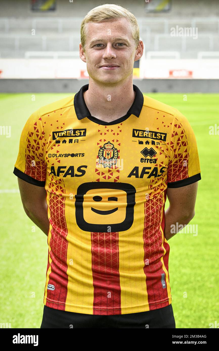 Mechelen's Nikola Storm poses for the photographer, at the 2022-2023 season photoshoot of ...