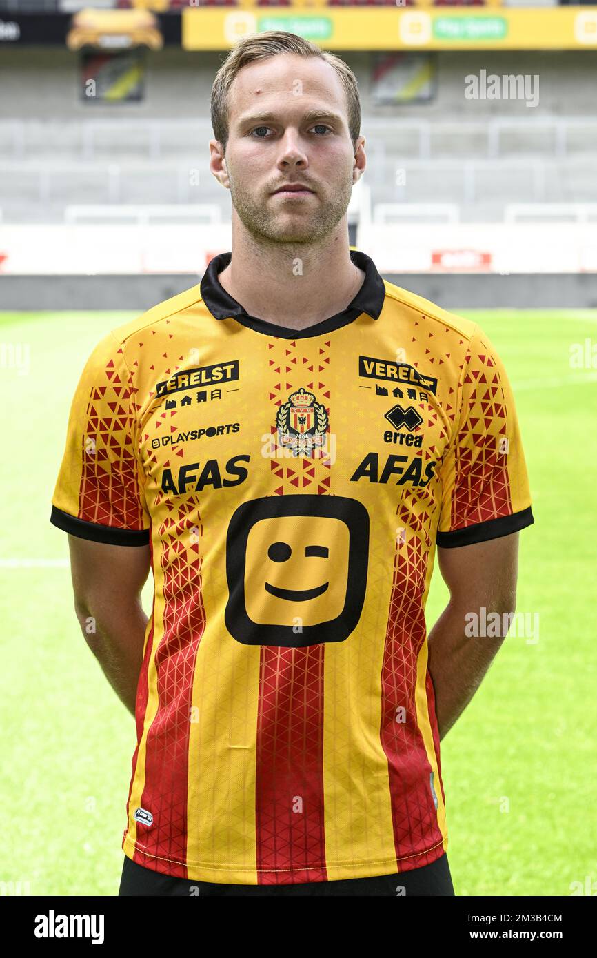 Mechelen's Gustav Engvall poses for the photographer, at the 2022-2023 ...