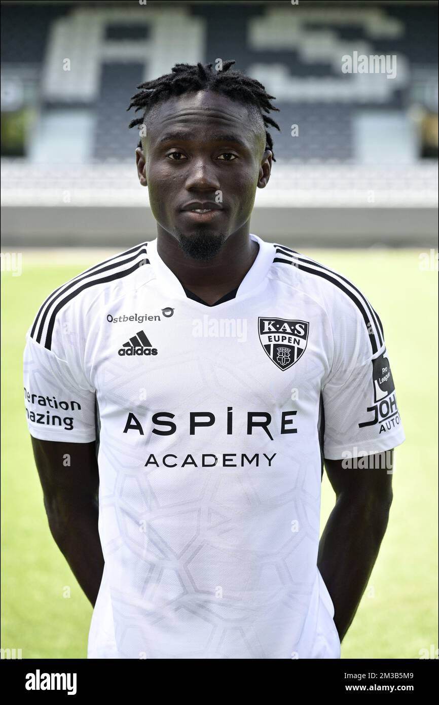 Eupen's Konan Ignace N'Dri poses for the photographer at the 2022-2023 ...