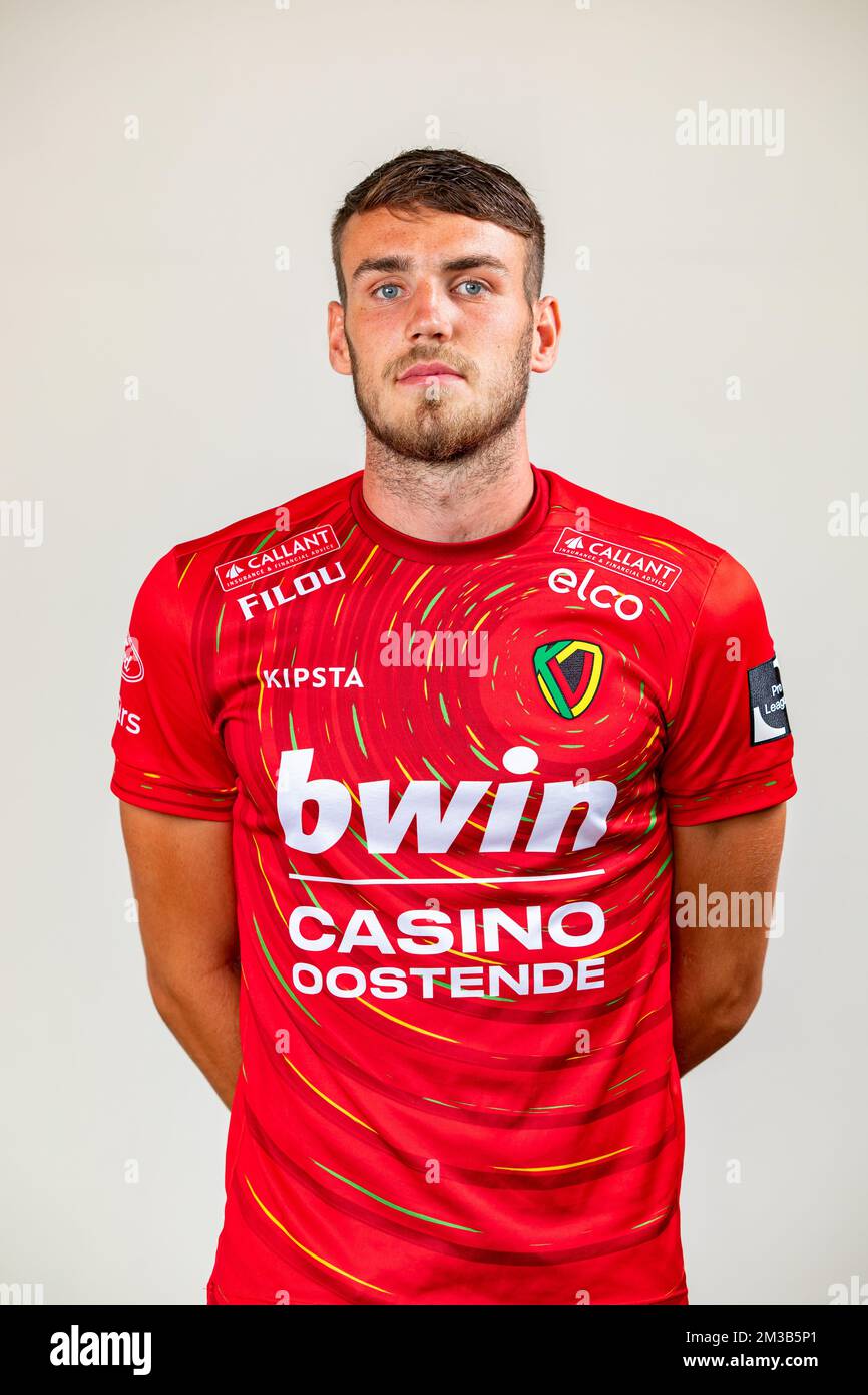 Oostende's Preben Stiers poses for the photographer at the 2022-2023 ...