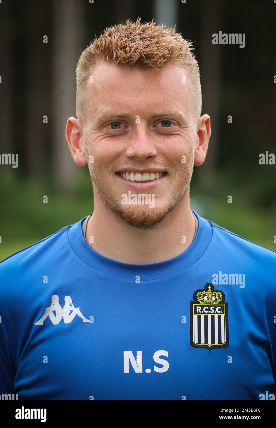 Charleroi's video analyst Nicolas Still poses for the photographer at ...