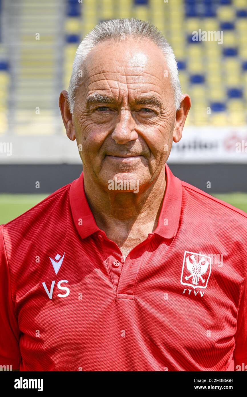 STVV's warehouseman Valere Stevens poses for the photographer at the 2022-2023 photoshoot of ...