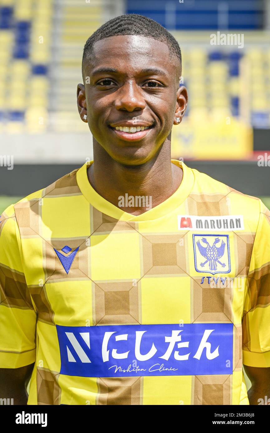 STVV's Fabio Pereira Baptista poses for the photographer at the 2022-2023 photoshoot of Belgian ...