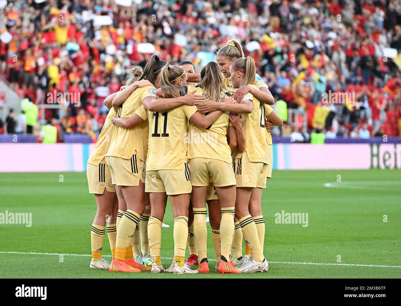 belgian players celebrating after scoring during a game between Belgium ...