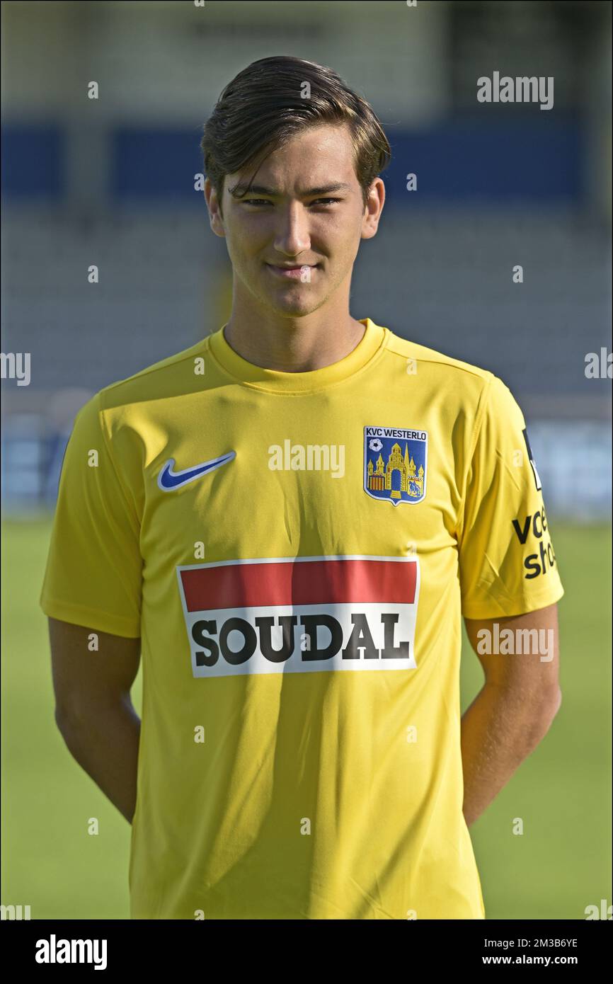 Westerlo's Thomas Van Den Keybus poses for the photographer at the 2022 ...