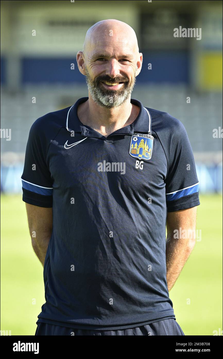 Westerlo's assistant coach Bart Goor poses for the photographer at the ...
