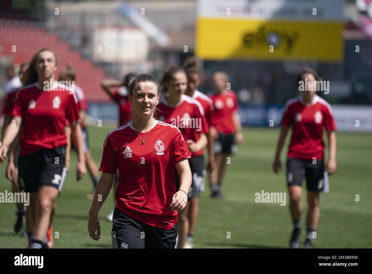 Standard Femina's players pictured at a training session of Standard ...
