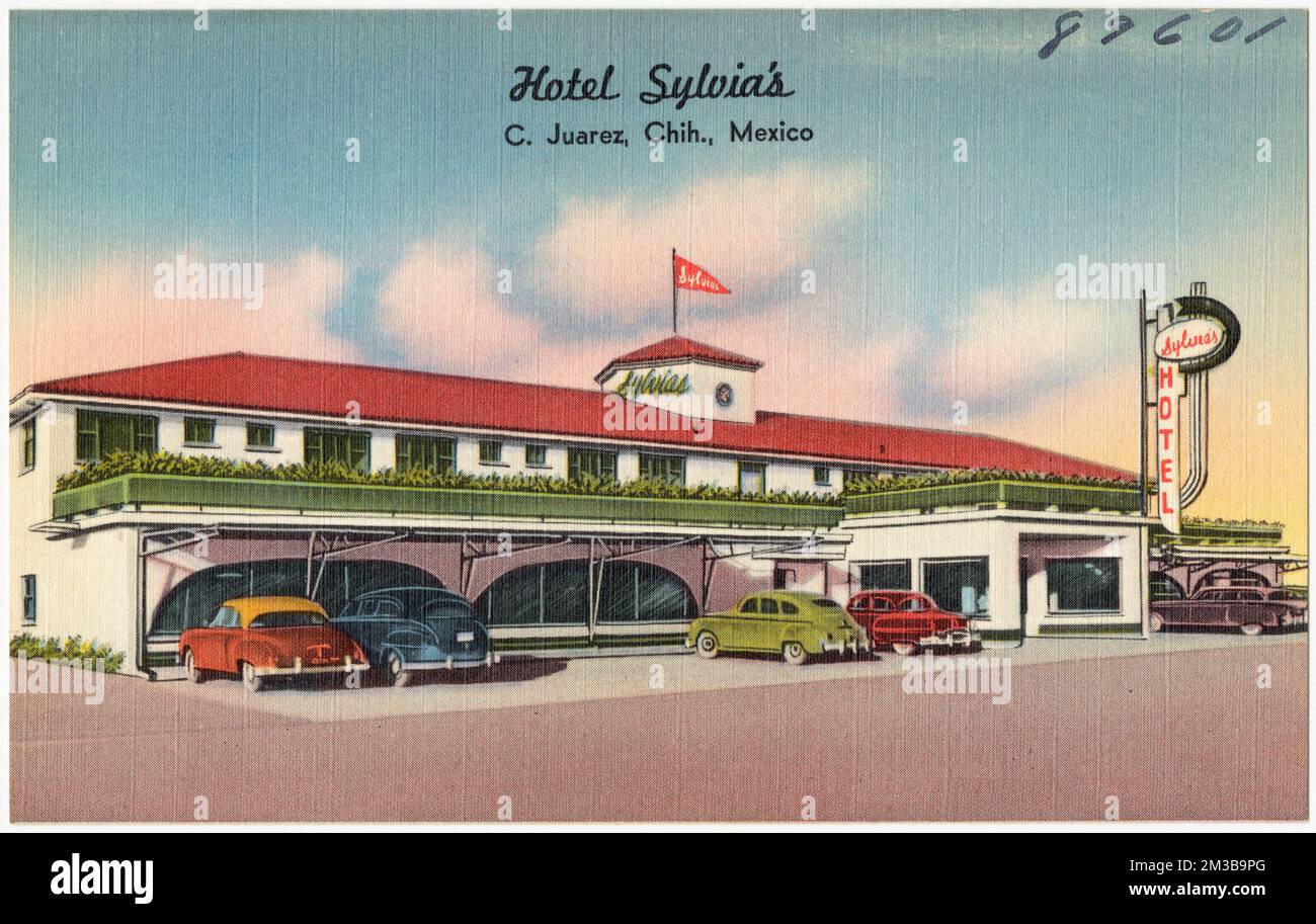Hotel Sylvia's, C. Juarez, Chih., Mexico , Hotels, Tichnor Brothers ...