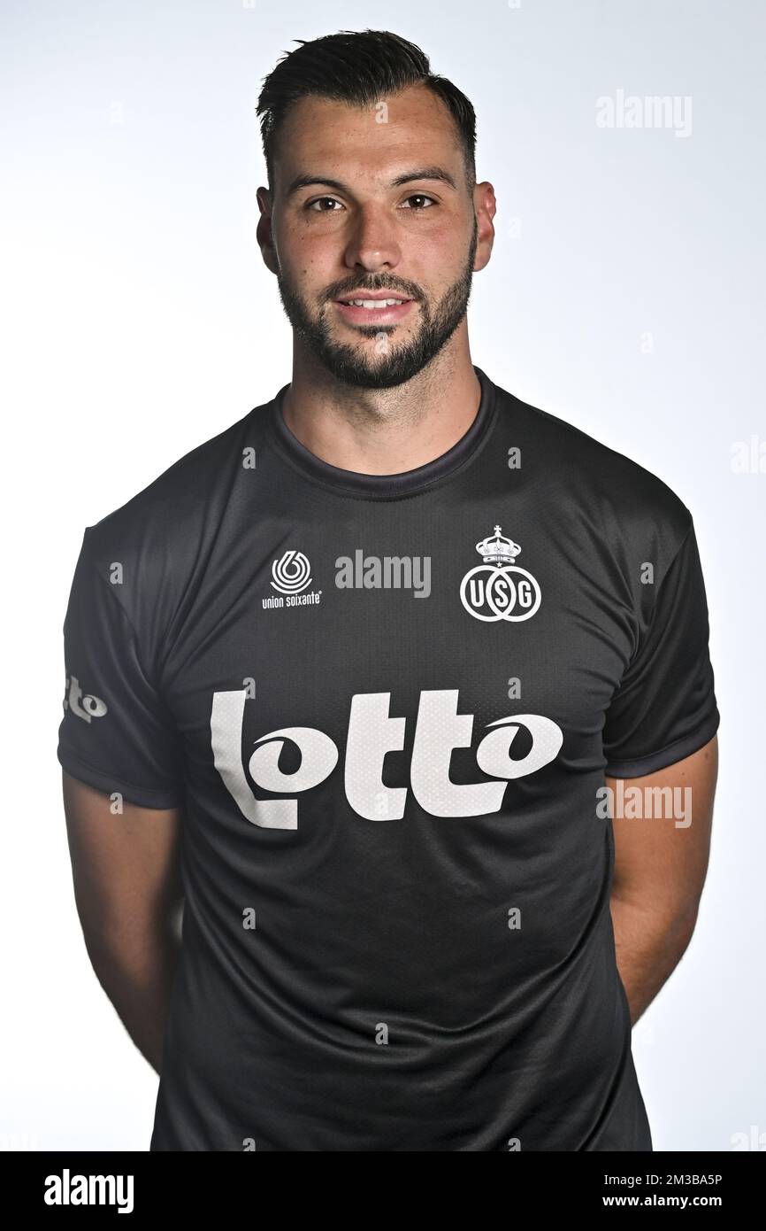 Union's goalkeeper Lucas Pirard poses for the photographer at the 2022 ...