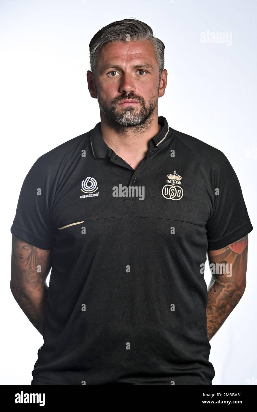 Union's goalkeeper coach Logan Bailly poses for the photographer at the ...