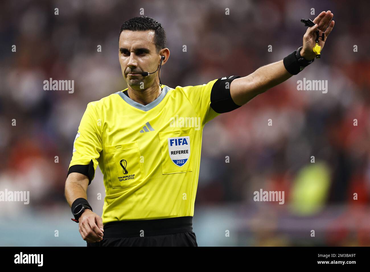 Al Khor, Qatar. 14th Dec, 2022. AL KHOR - Referee Cesar Arturo Ramos ...
