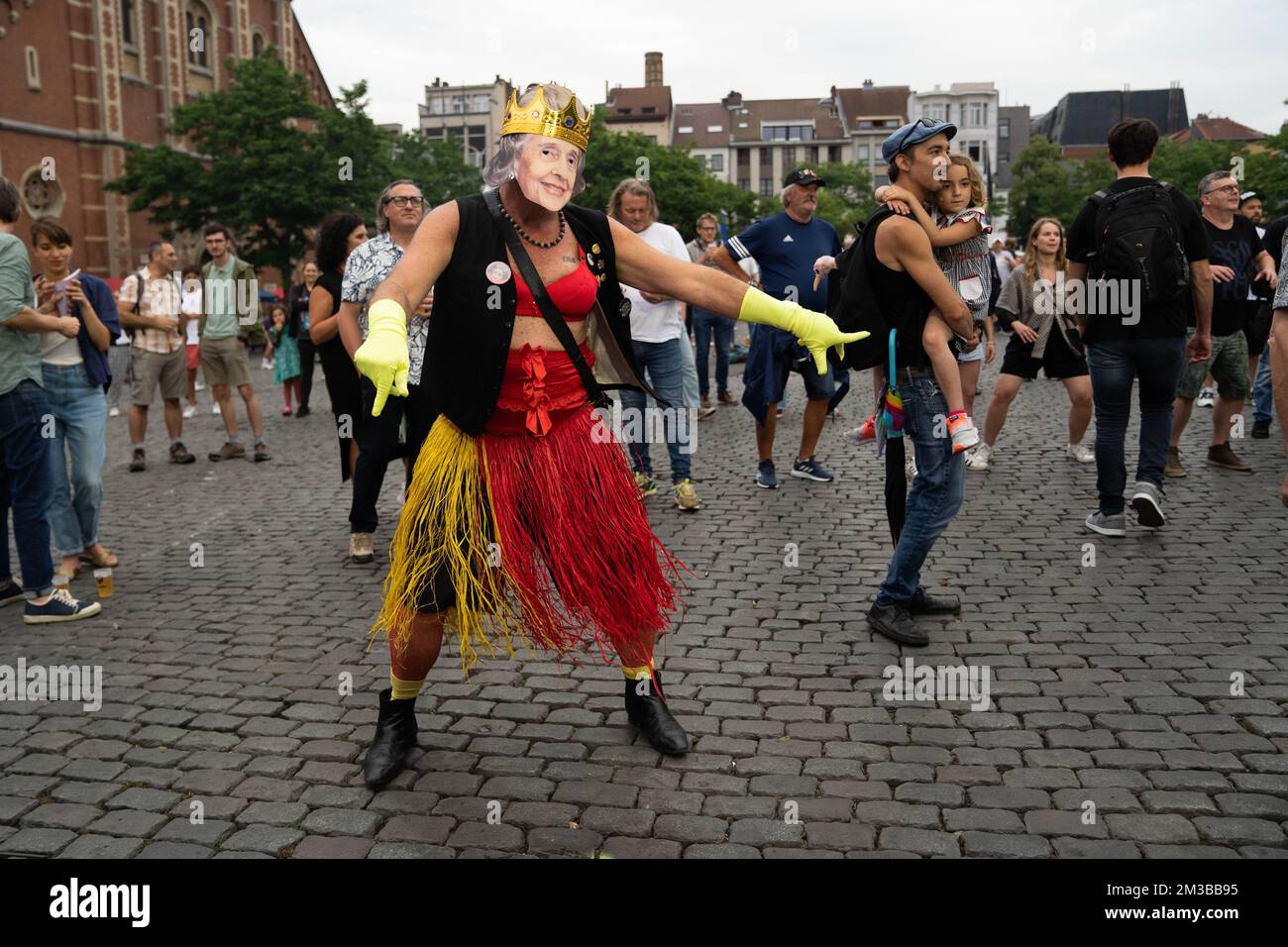 Illustration picture shows the 'Bal National' festivities, an evening ...