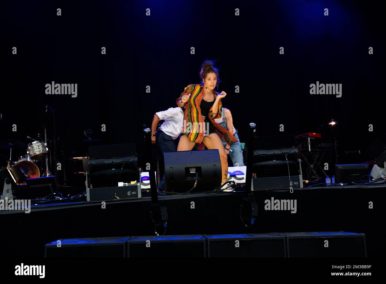 Illustration picture shows dancers of 'Louis Lou' during the 'Bal ...