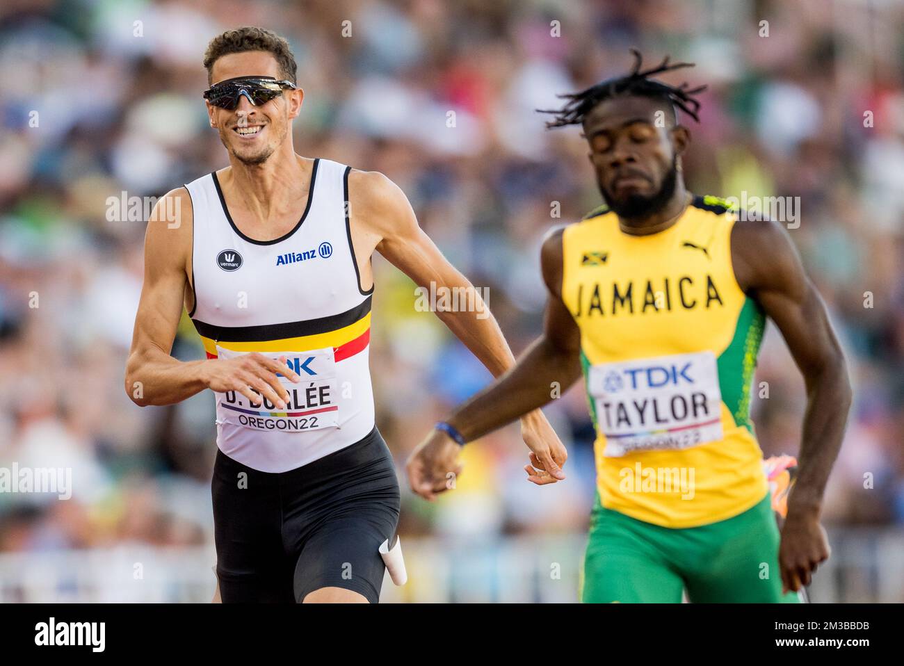 Belgian Dylan Borlee pictured in action during the semi-finals of the ...