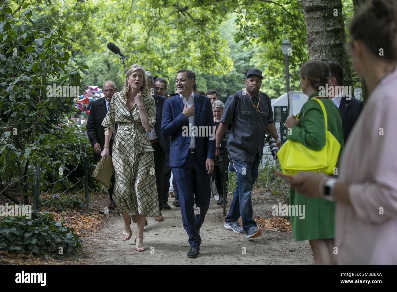 Interior Minister Annelies Verlinden and Prime Minister Alexander De ...