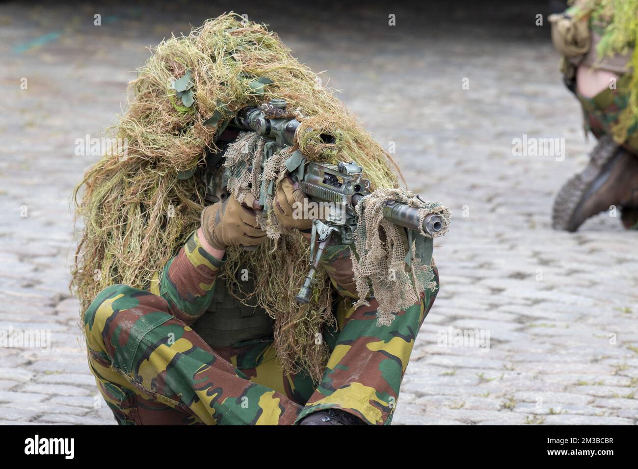 Illustration picture shows the military and civilian parade on the ...