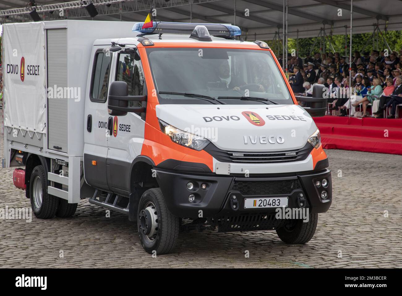 Illustration picture shows, a DOVO SEDEE vehicle and during the ...