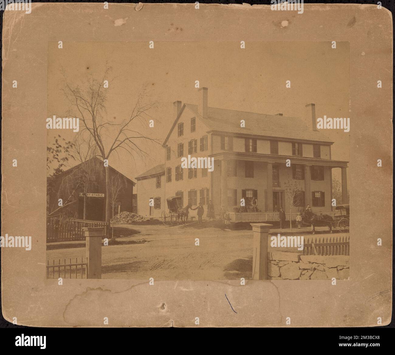 House and livery stable , Hotels, Houses, Stables. Photographs of ...