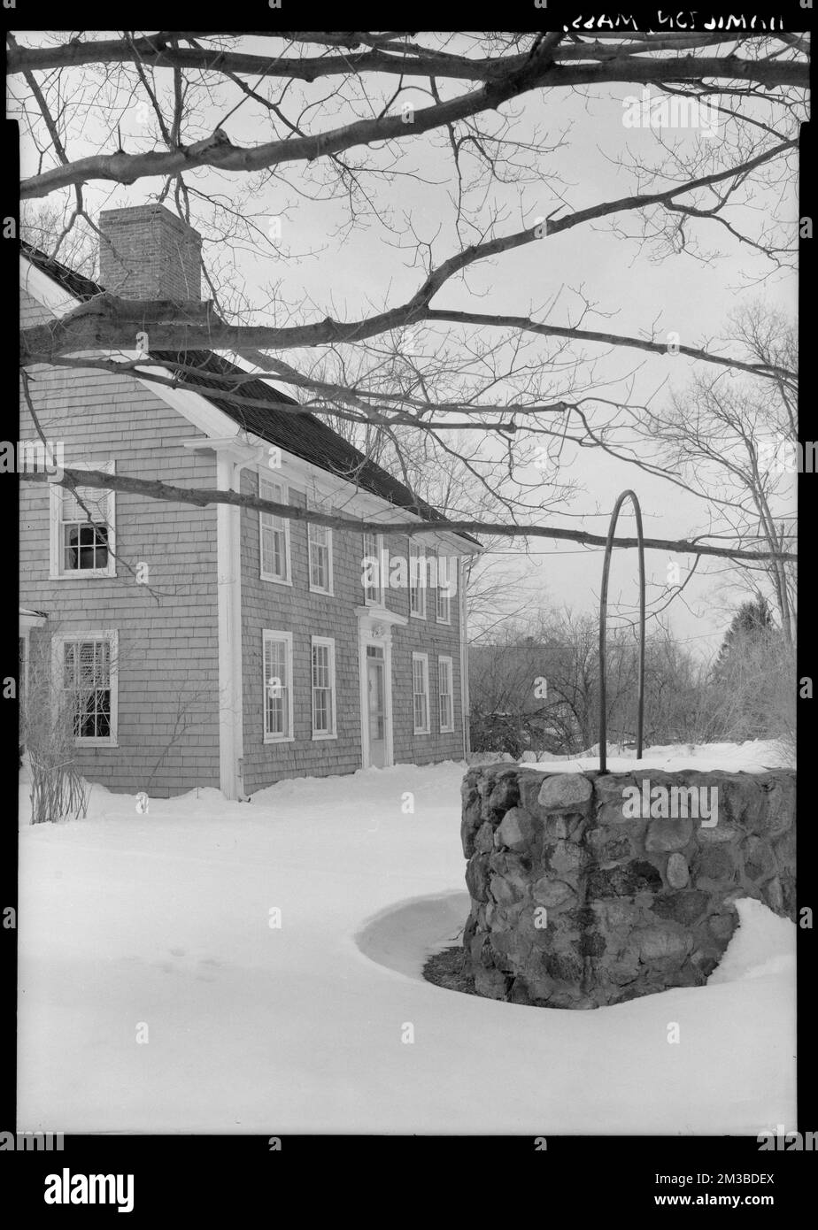 House exterior , Architecture, Dwellings, Snow. Samuel Chamberlain ...