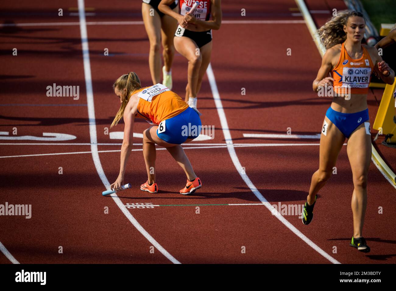 Dutch Cathelijn Peeters and Dutch Lieke Klaver pictured in action ...