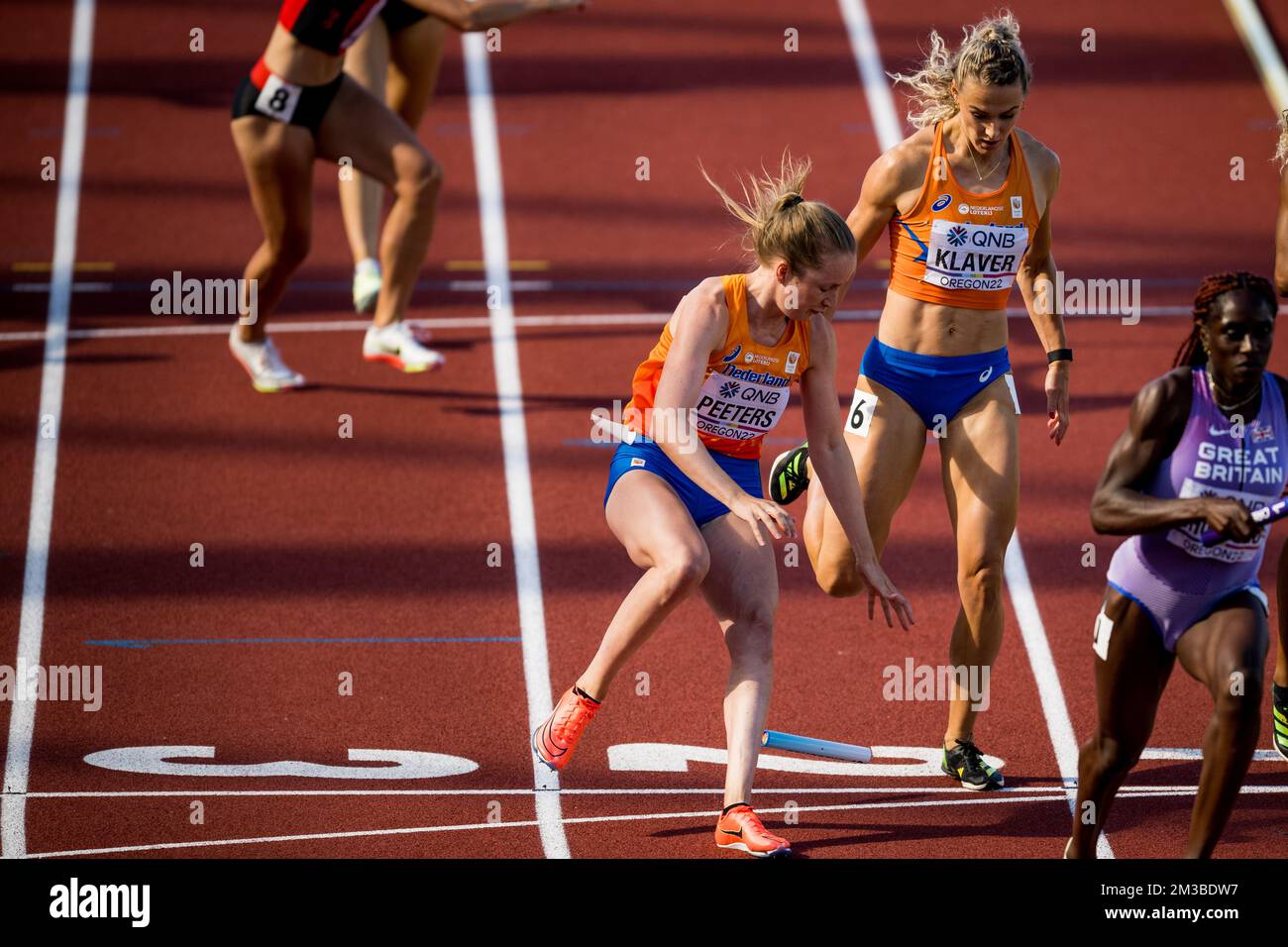 Dutch Cathelijn Peeters and Dutch Lieke Klaver pictured in action ...