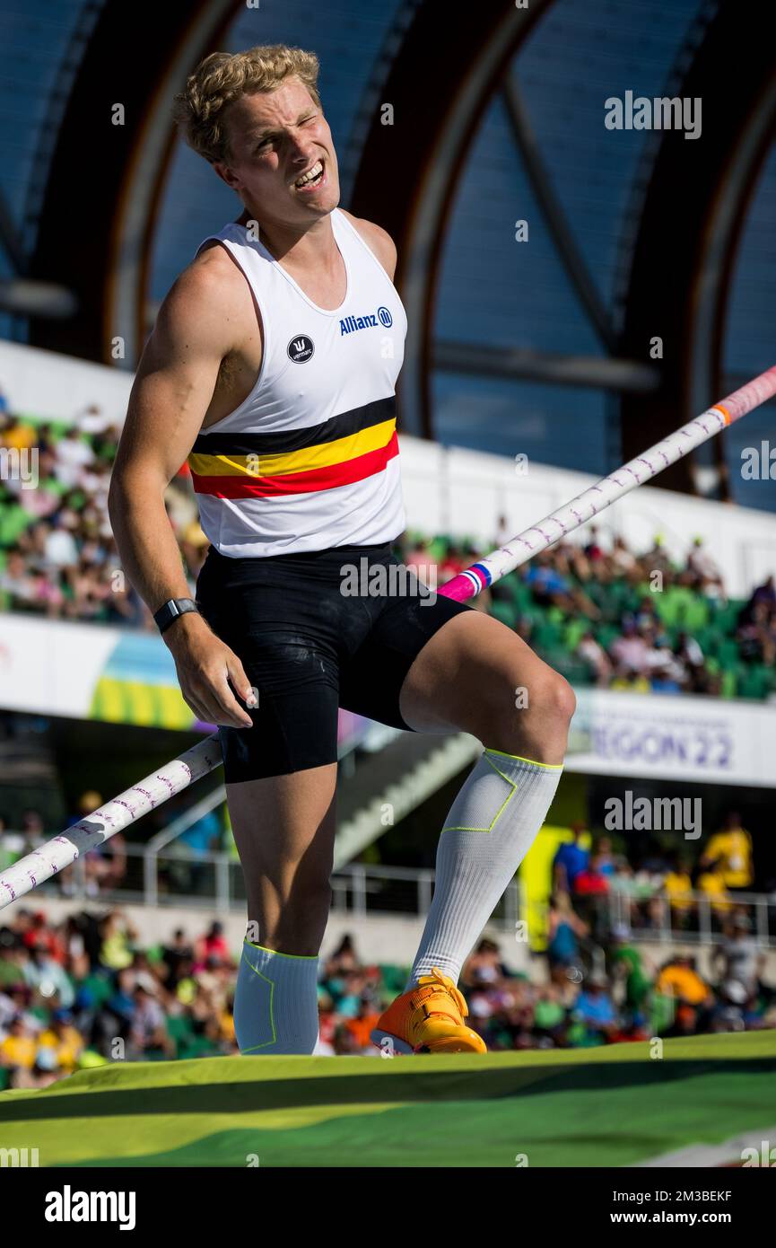 Belgian Ben Broeders pictured in action during the final of the men's ...
