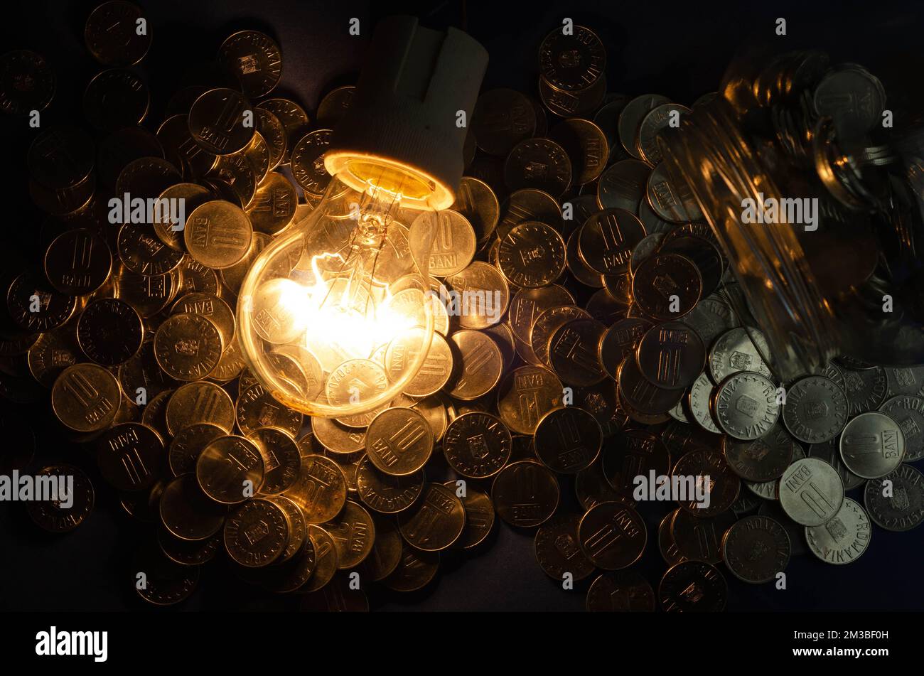 Concept of electricity consumption, in these times of crisis ...