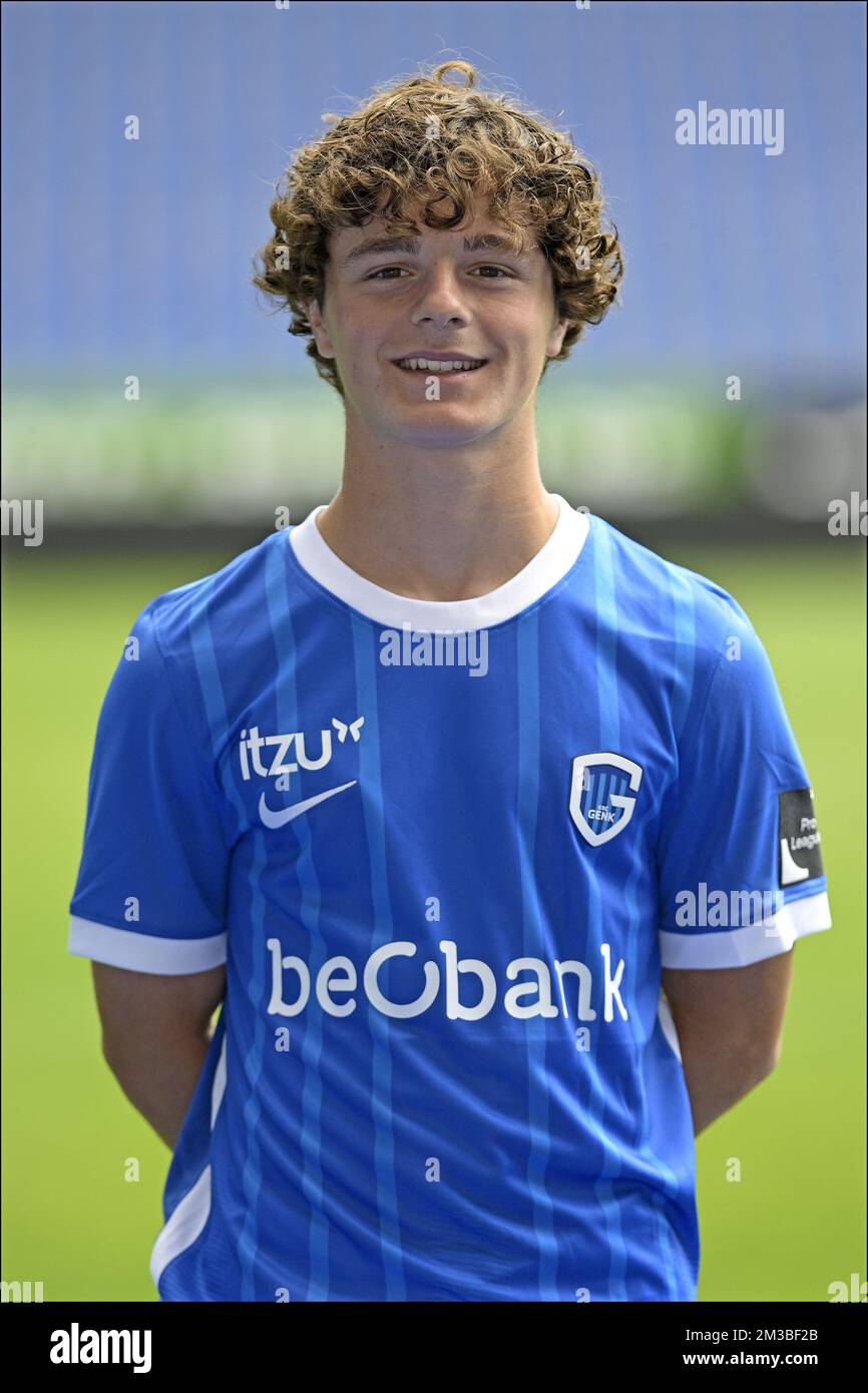 Jong Genk's Lars Michiels poses for the photographer during the 2022 ...