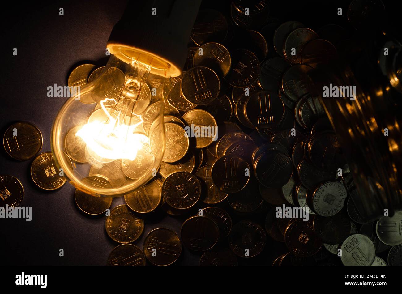 Concept of electricity consumption, in these times of crisis ...