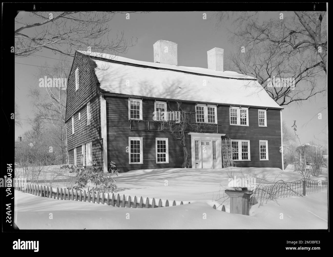 House in snow , Architecture, Dwellings, Snow. Samuel Chamberlain ...