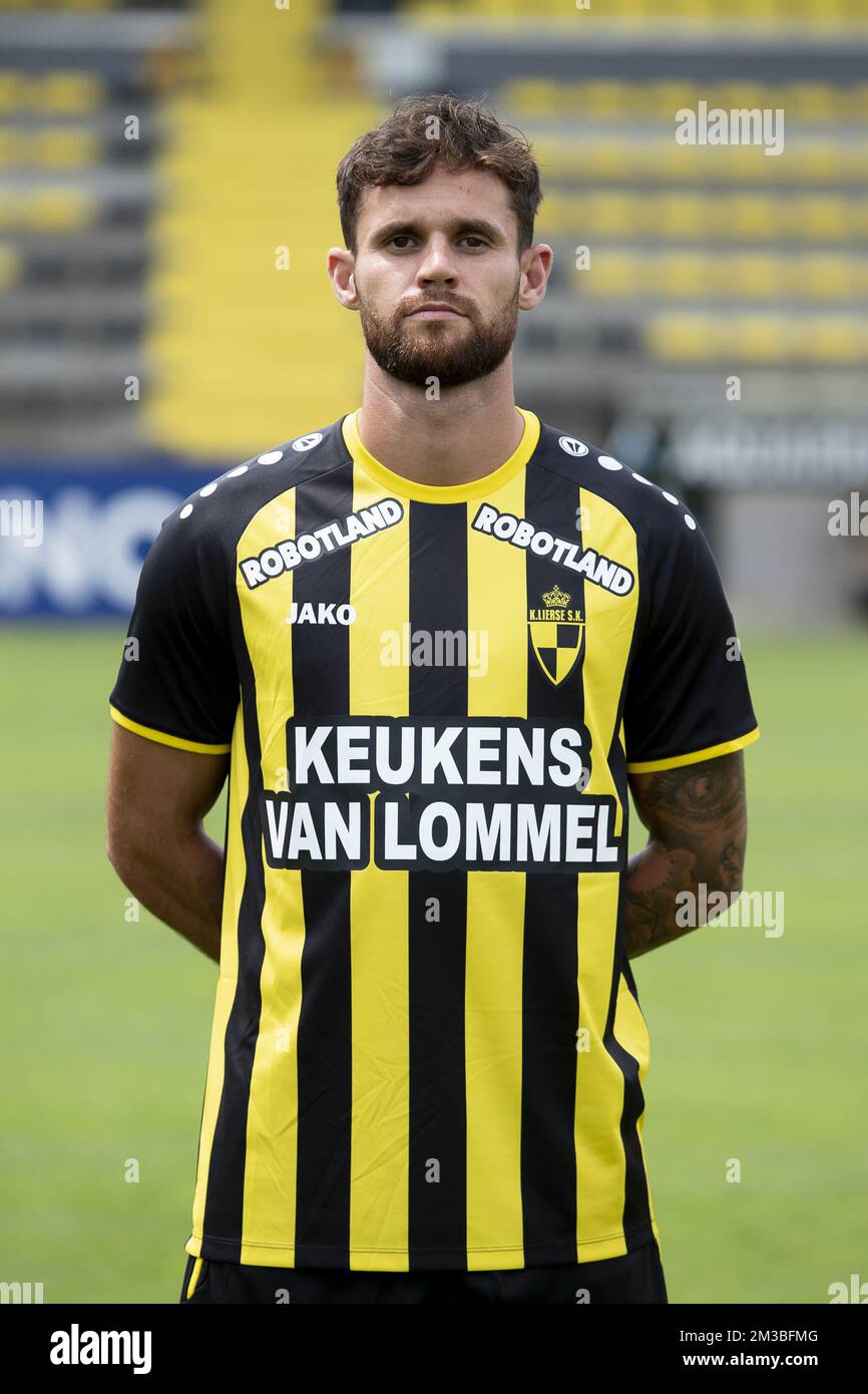 Lierse's Thibaut Van Acker poses for the photographer at the 2022-2023 photoshoot of Belgian ...