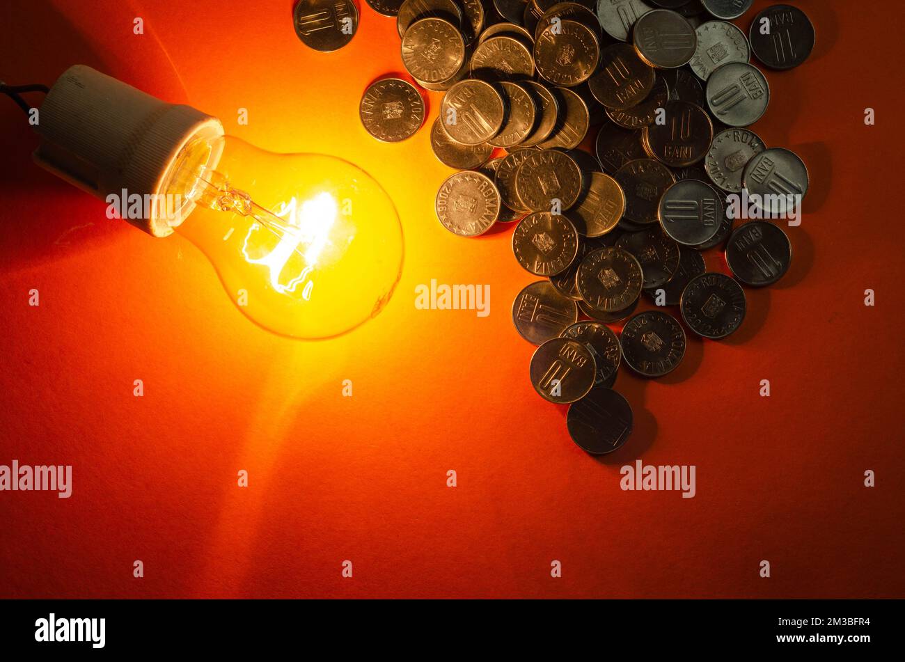 Concept of electricity consumption, in these times of crisis ...