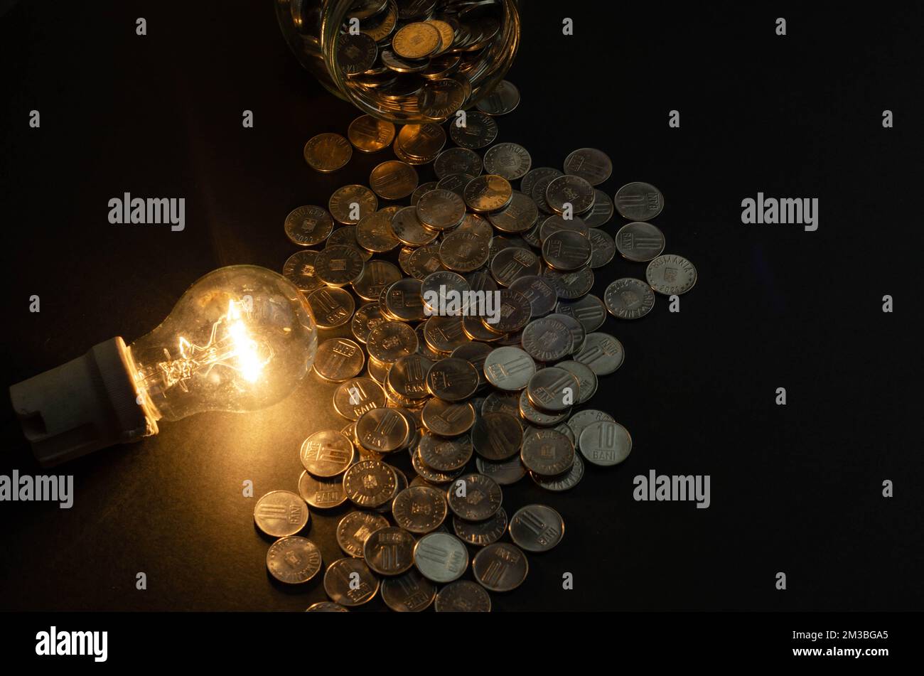 Concept of electricity consumption, in these times of crisis ...