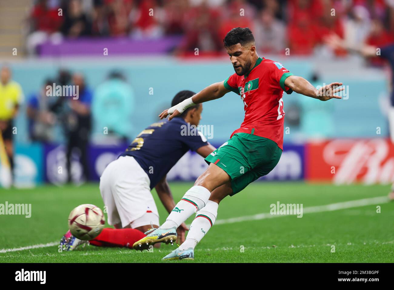 Al Khor, Qatar. 14th Dec, 2022. Yahia Attiyat Allah (MAR) Football ...
