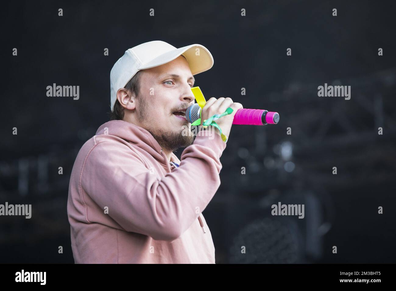 Artist Luca Pecoraro, alias Todiefor pictured on the first day of the ...