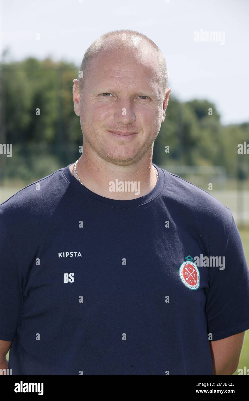 Virton's physiotherapist Samuel Bodet poses for the photographer during ...