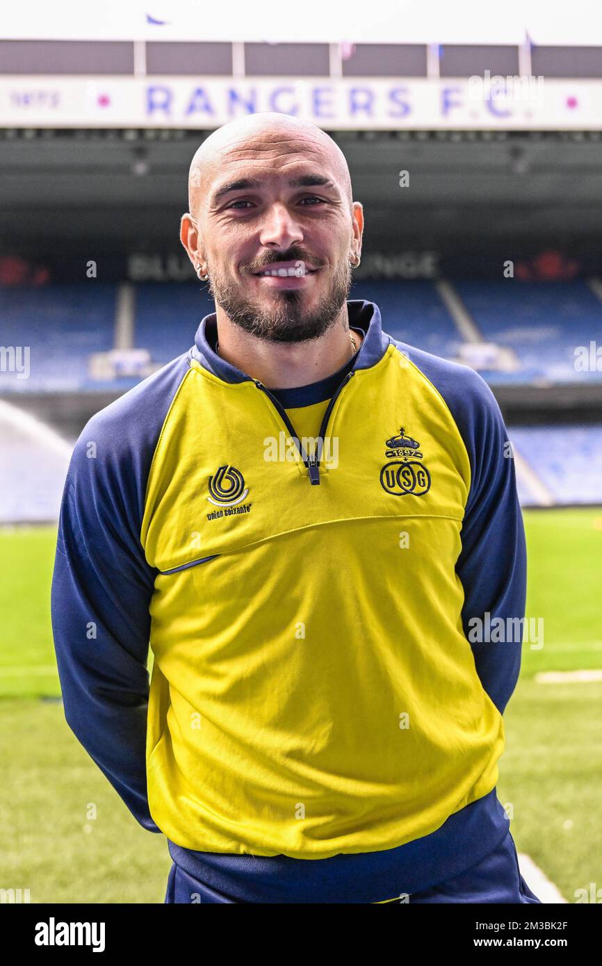Union's Teddy Teuma poses for the photographer at a training session of ...